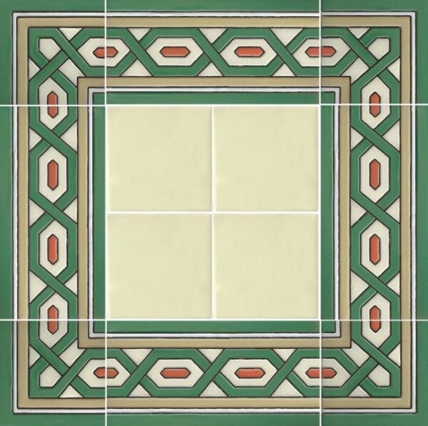 Ceramic High Relief Border Tile San Marcos – Casa Castillo