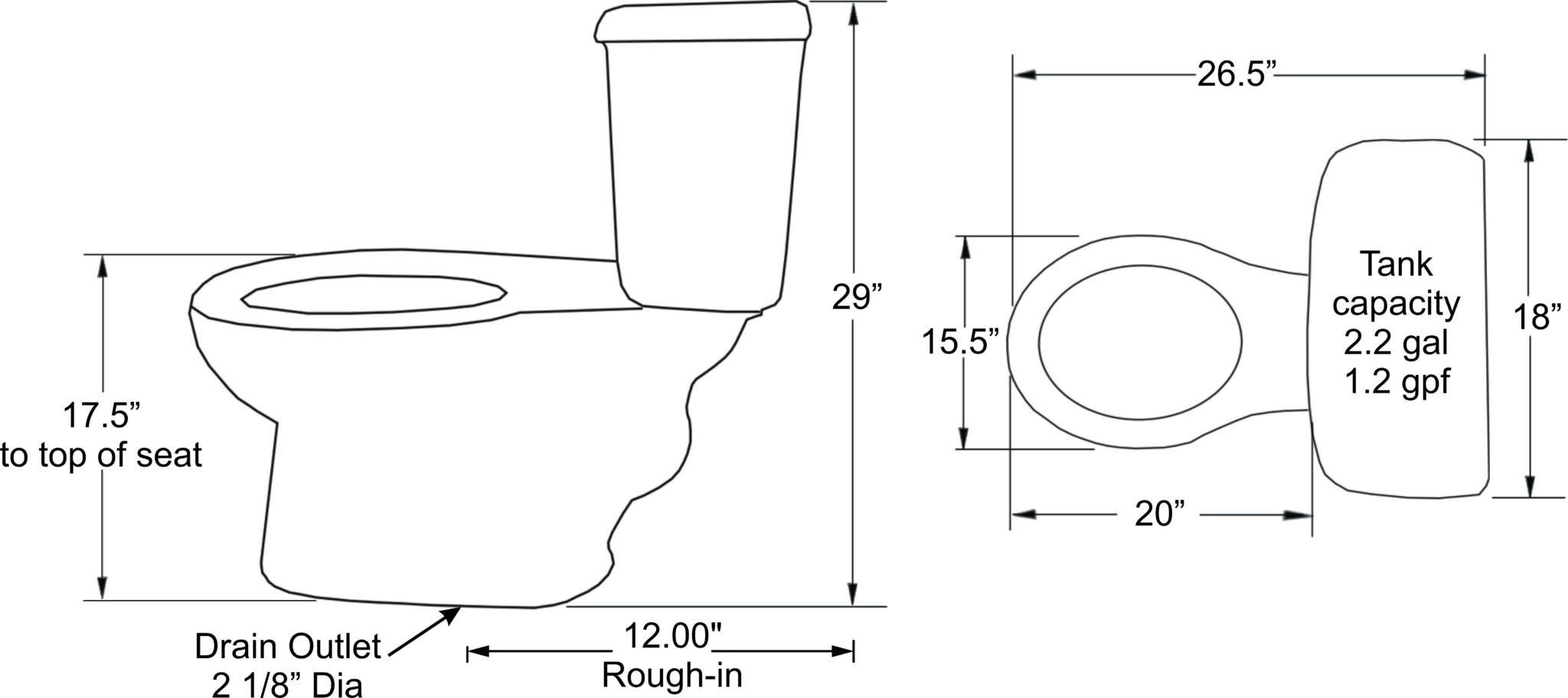 Elongated Comfort Height Toilet Paloma – Casa Castillo